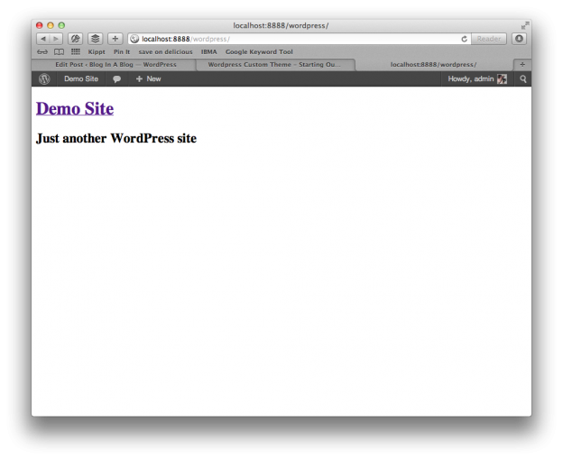Wordpress Custom Theme – Template Files – Blog In A Blog